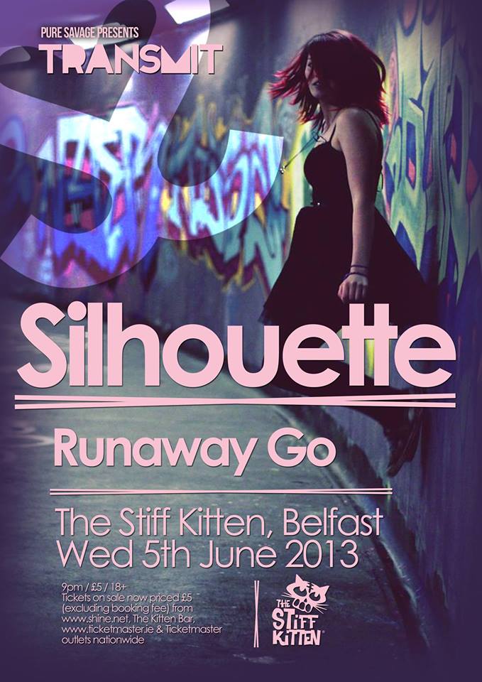 silhouette transmit gig poster - Chordblossom