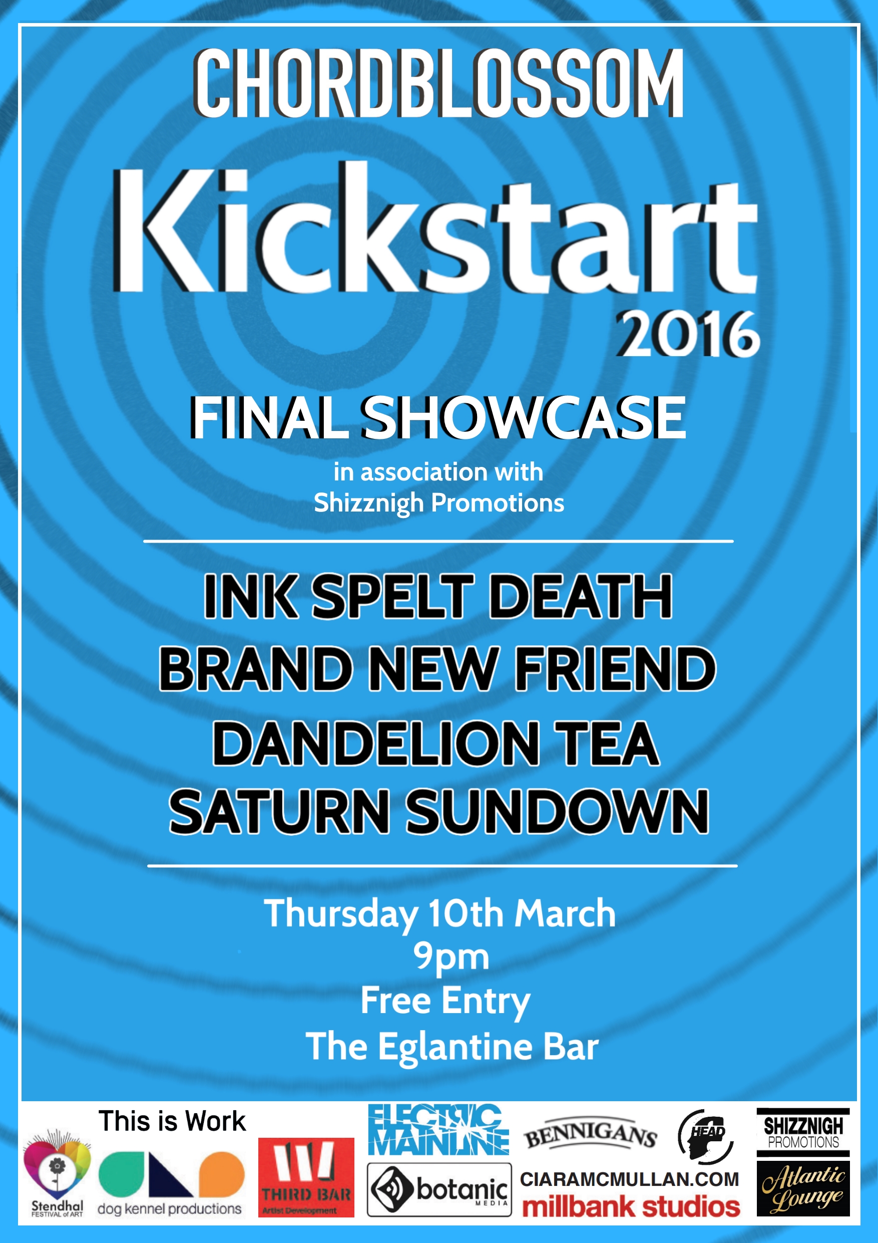 Kickstart 2016 final showcase poster - Chordblossom