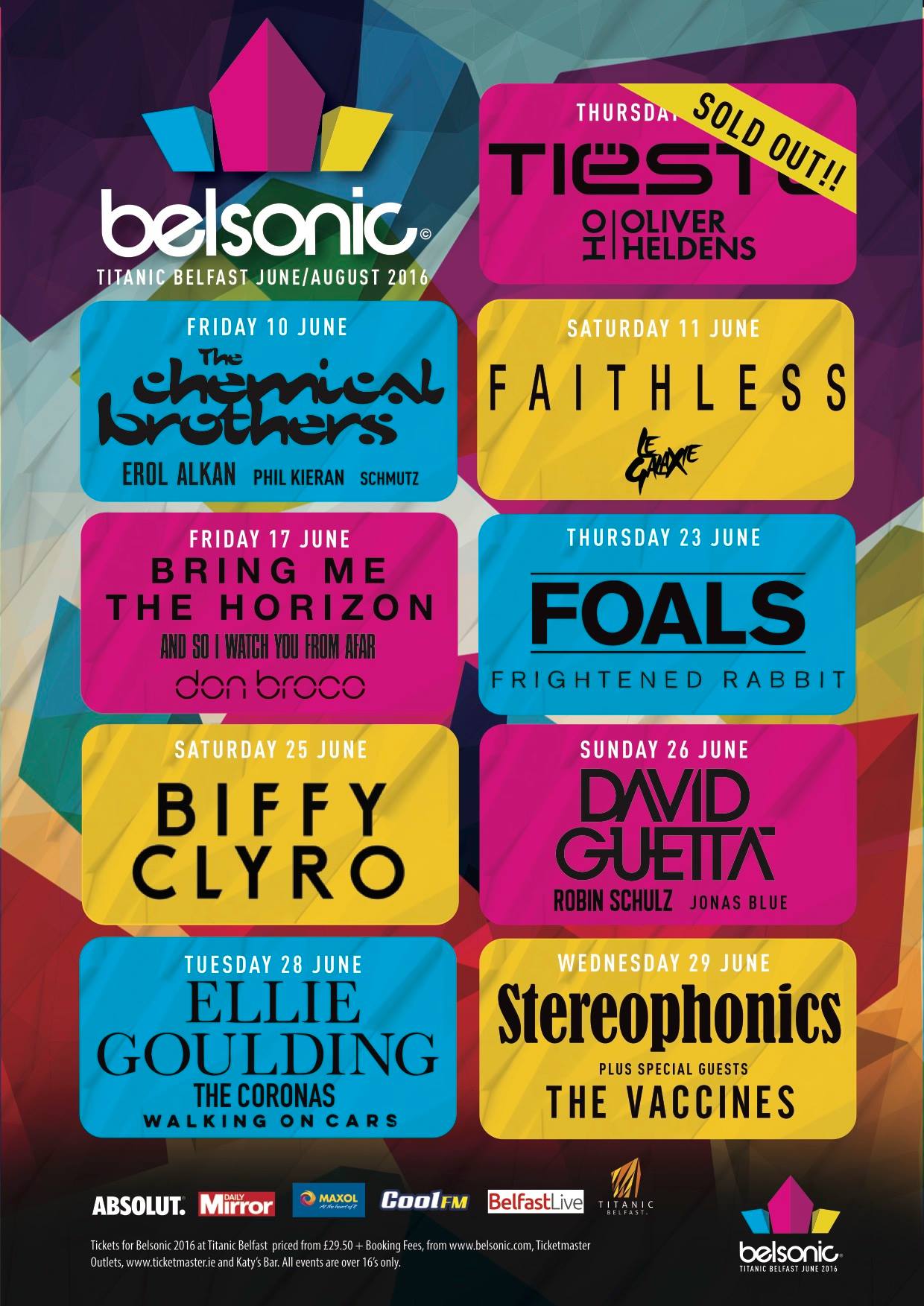 Belsonic line-up announcement - Chordblossom