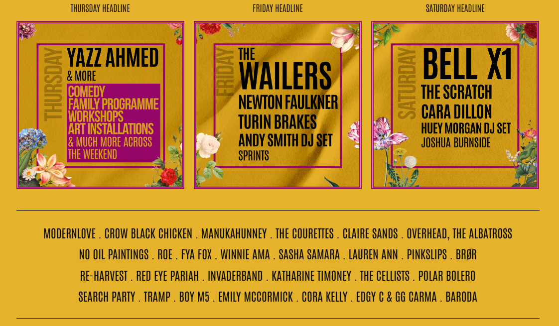 Line-up Announced for Stendhal Festival 2023 - Chordblossom